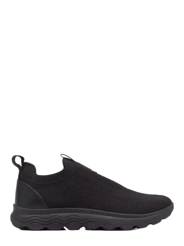 Geox Spherica Slip-on Knit Sneakers - Black