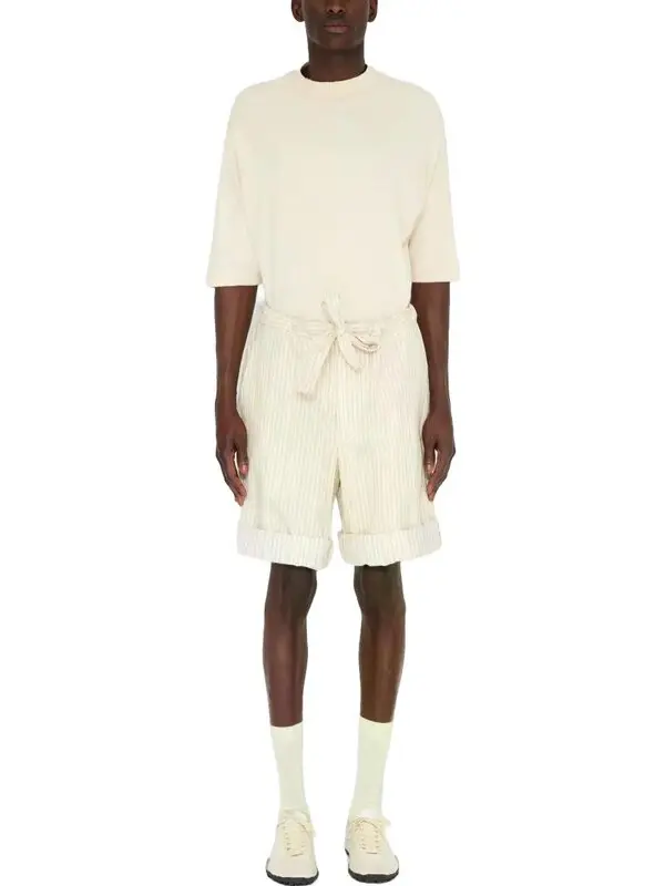 MAISON MARGIELA Striped Shorts - Neutrals