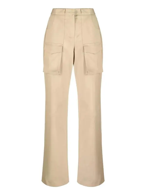 Ermanno Scervino High-waisted Cargo Trousers - Neutrals