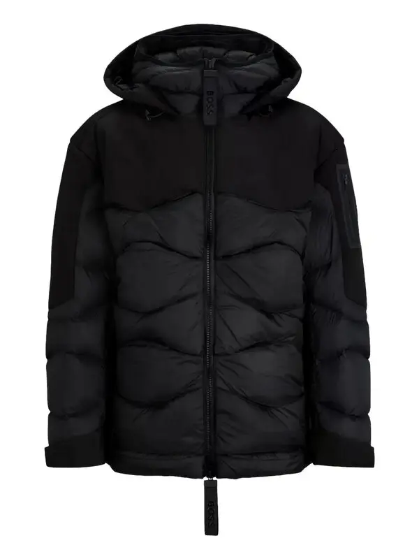 BOSS J_convex Padded Jacket - Black
