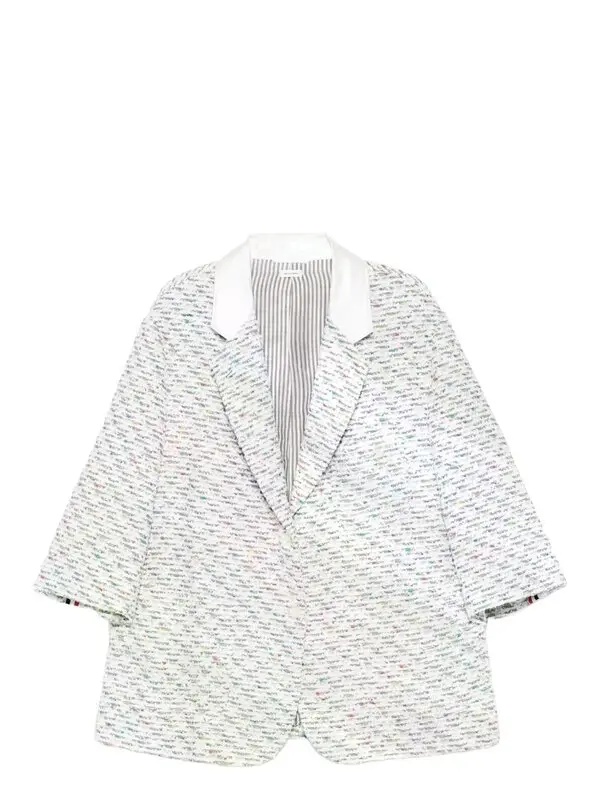 Thom Browne Tweed Blazer - Grey