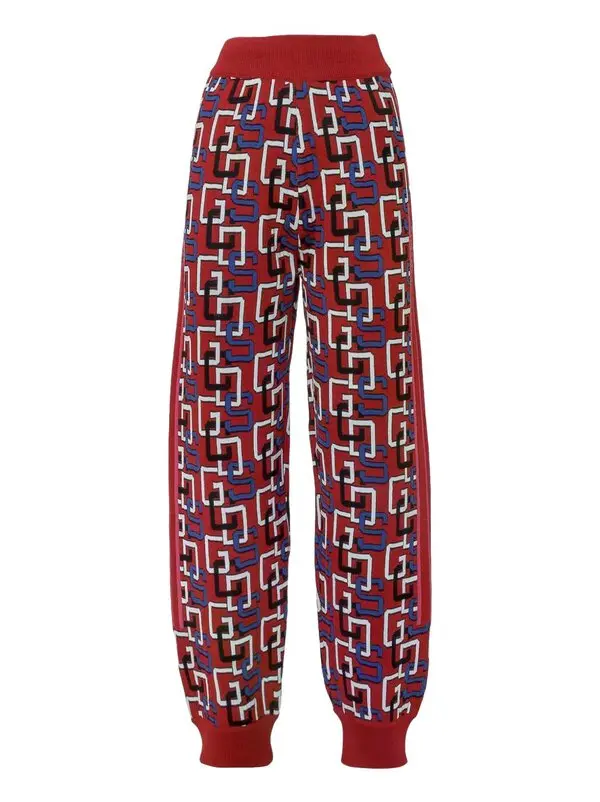 Gcds Logo Intarsia Track Pants - Red