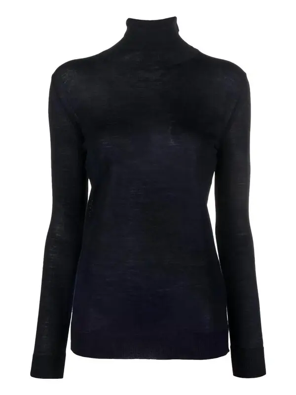 Woolrich Fine-knit Turtleneck Top - Blue