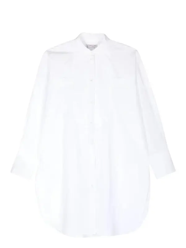 Alberto Biani Cotton Smoking Shirt - White