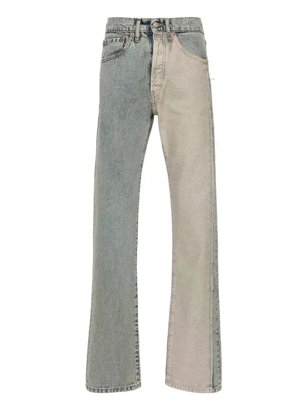 MAISON MARGIELA Panelled Straight-leg Jeans - Blue
