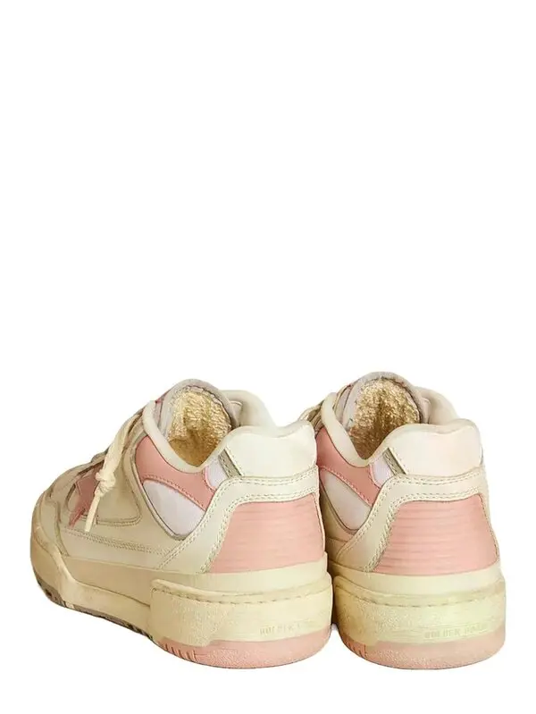 GOLDEN GOOSE Forty2 Leather Lace Up Sneakers - Neutrals