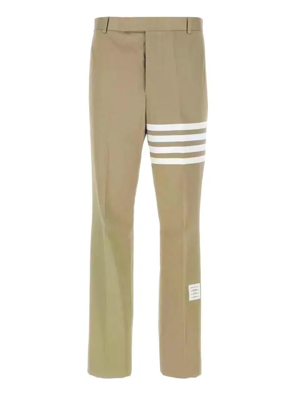 Thom Browne 4-bar Unconstructed Chino Trousers - Neutrals
