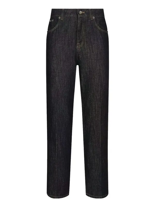 Dolce & Gabbana High-rise Straight Leg Jeans - Blue