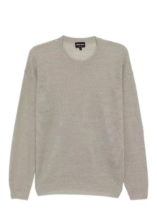 Giorgio Armani Knitted T-shirt - Neutrals