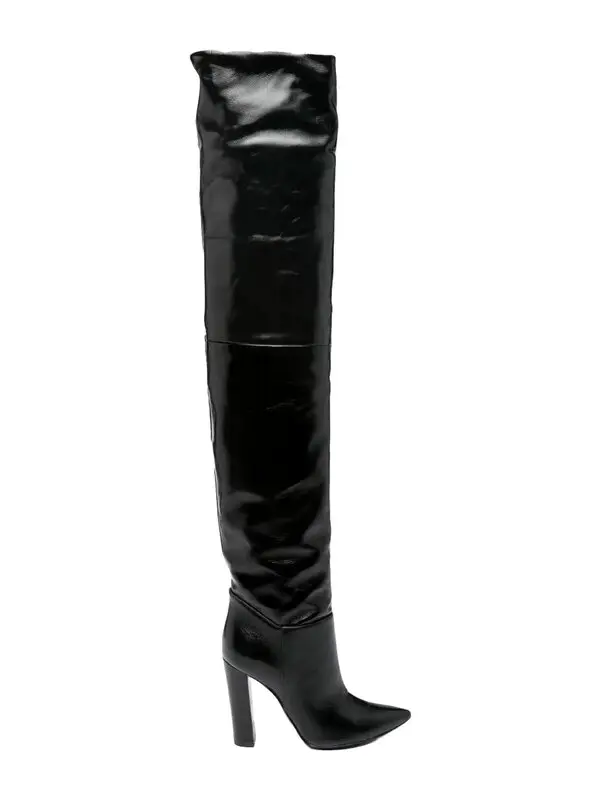 Philosophy Di Lorenzo Serafini 120mm Leather Pointy-toe Boots - Black