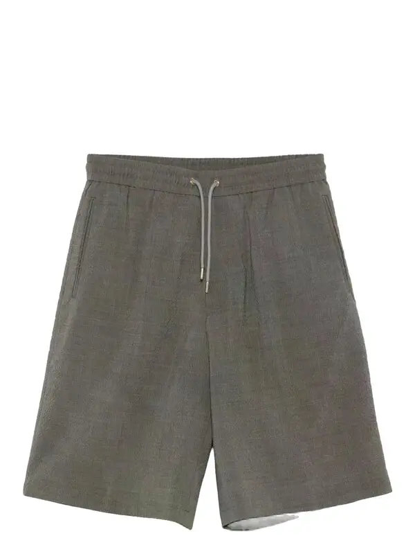 Paul Smith Seersucker Straight-leg Shorts - Grey