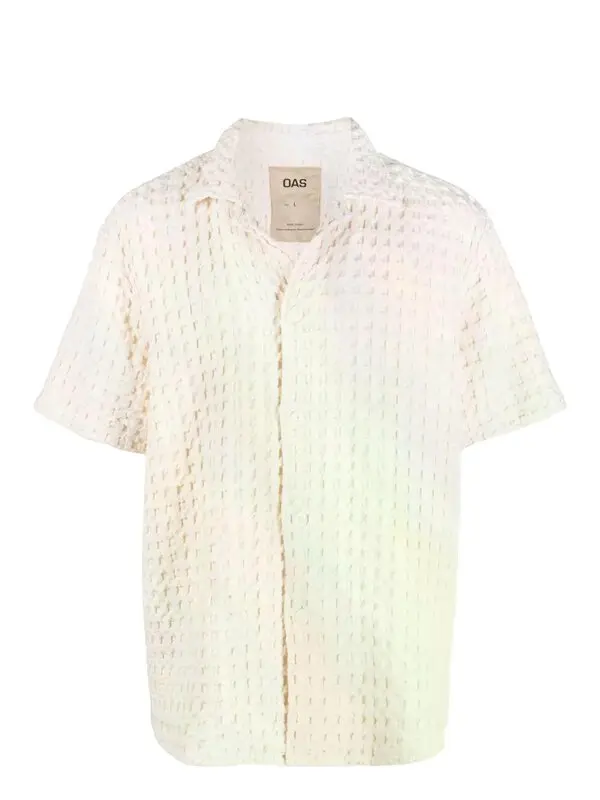 OAS Company Cuban-collar Woven Shirt - Neutrals