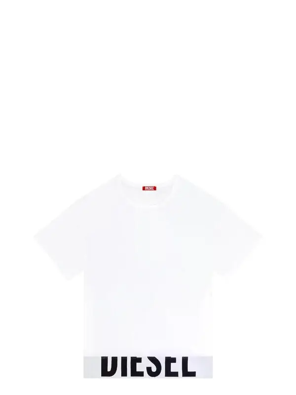 DIESEL® Crop Top With Logo Underband - White