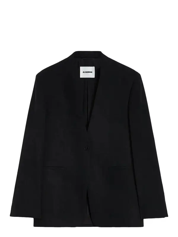 JIL SANDER Tailored Blazer - Black