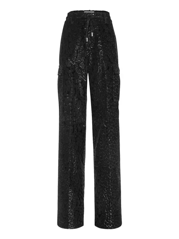 Philipp Plein Velvet Palace Trousers - Black