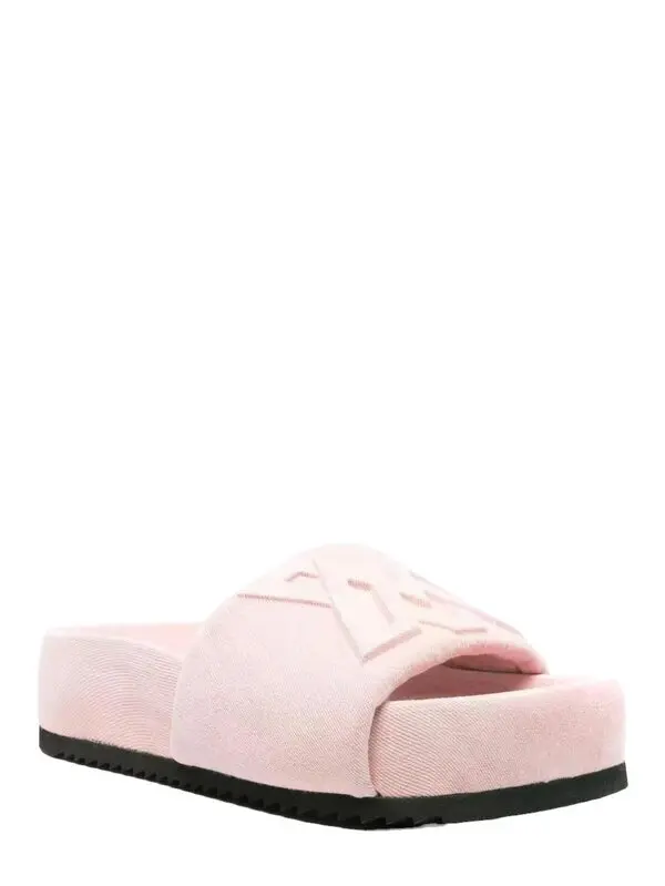 VIC MATIE Logo-debossed Slides - Pink