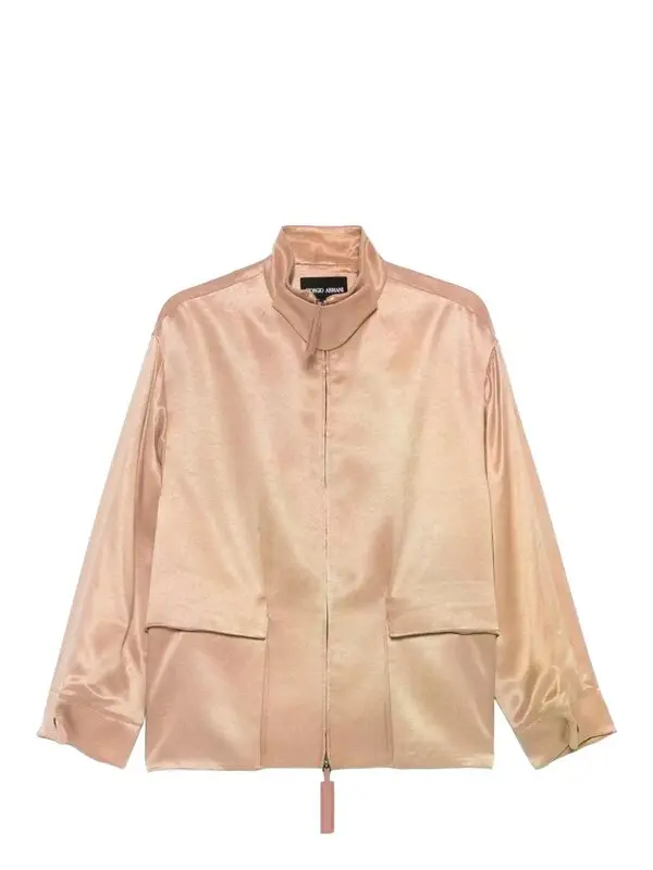 Giorgio Armani Satin Jacket - Brown