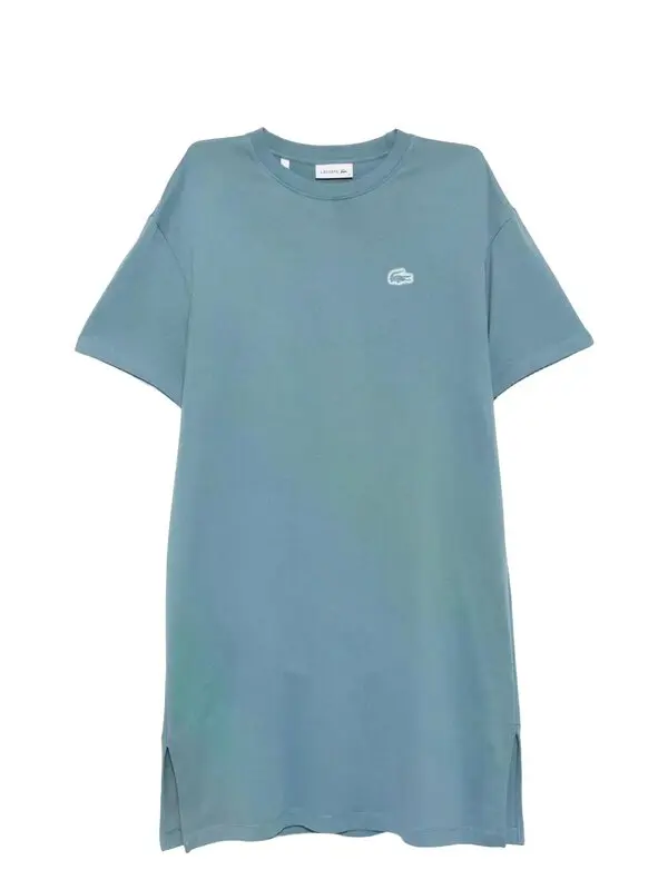 Lacoste Cotton-jersey T-shirt Dress - Blue
