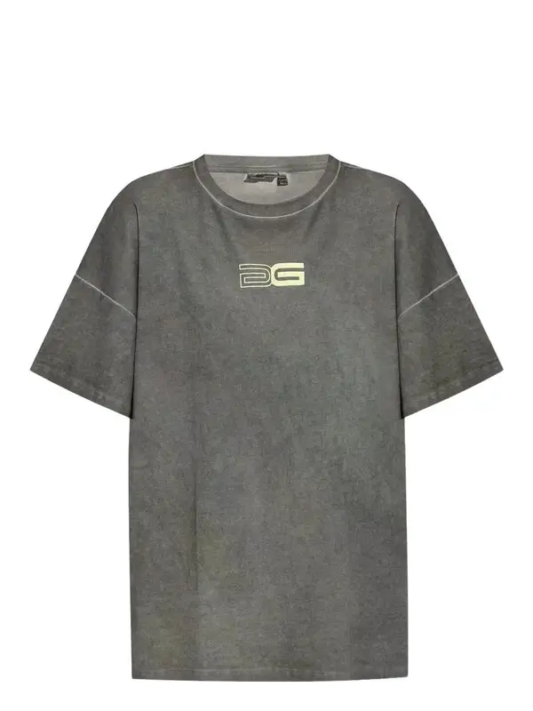GESTUZ Dg Logo Print T-shirt - Grey