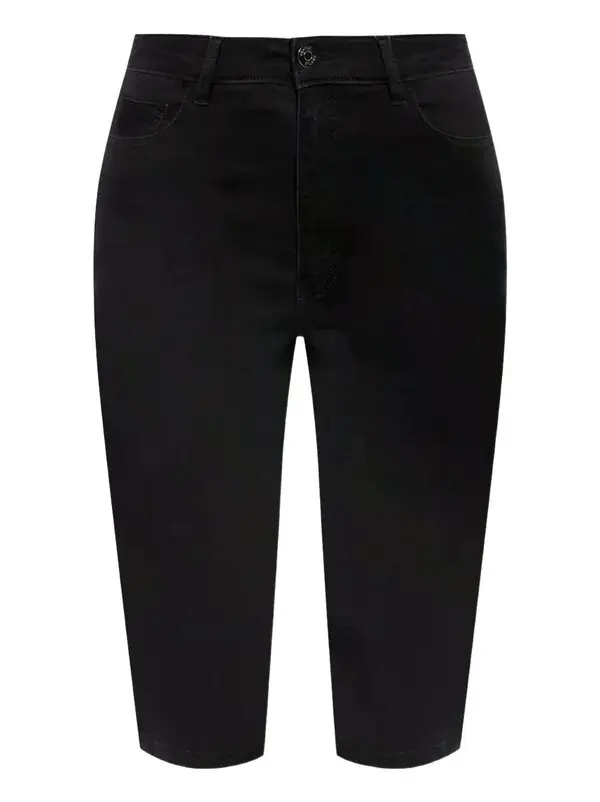 GESTUZ Denim Capris - Black