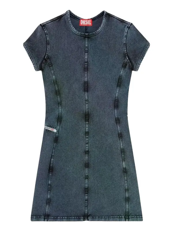 DIESEL® D-cupsleeves Denim Mini Dress - Blue