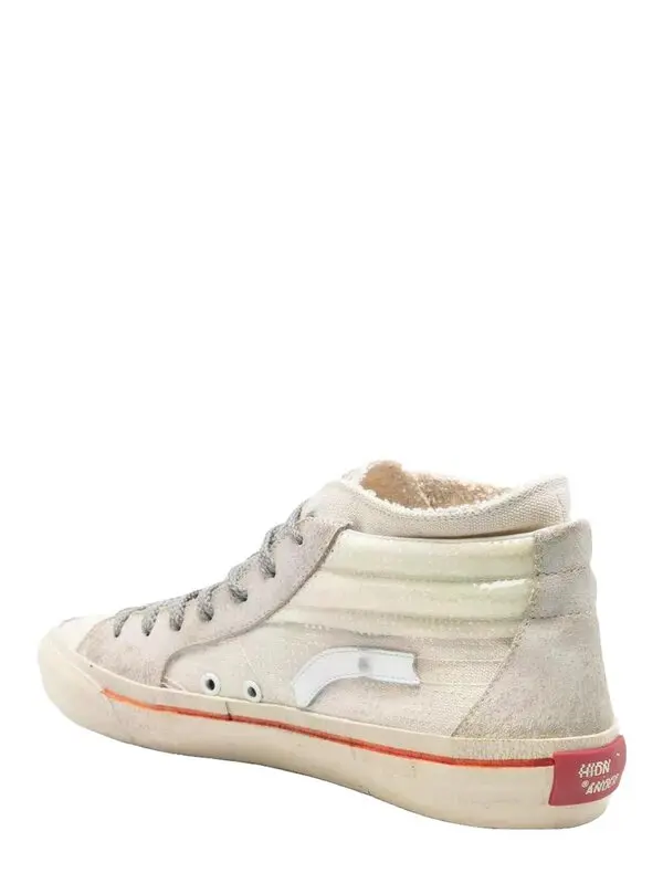 HIDNANDER Baskate High Top Lace-up Sneakers - Neutrals