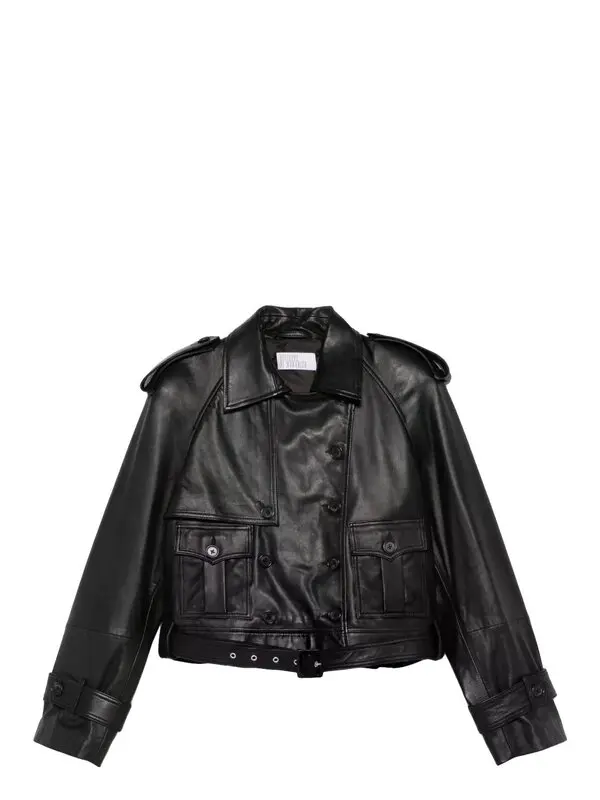 Giuseppe Di Morabito Leather Biker Jacket - Black