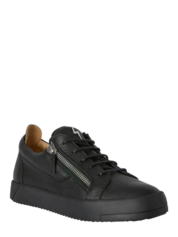 GIUSEPPE ZANOTTI Frankie Double-zip Low-top Sneakers - Black