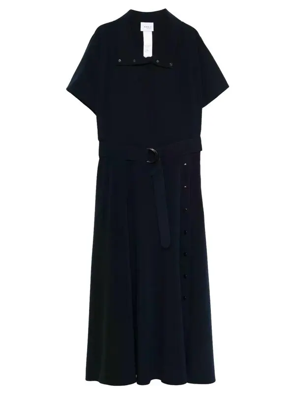 Akris Short-sleeve Midi Dress - Blue