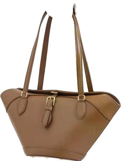 Dolce & Gabbana Capri Coffa Buckled Leather Shoulder Bag - Brown