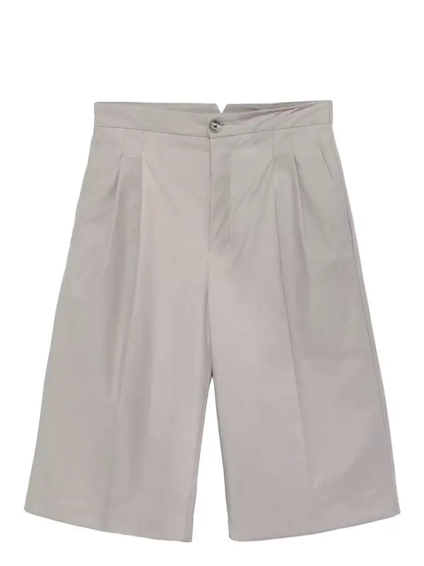AMI Paris Pleated Detail Shorts - Grey