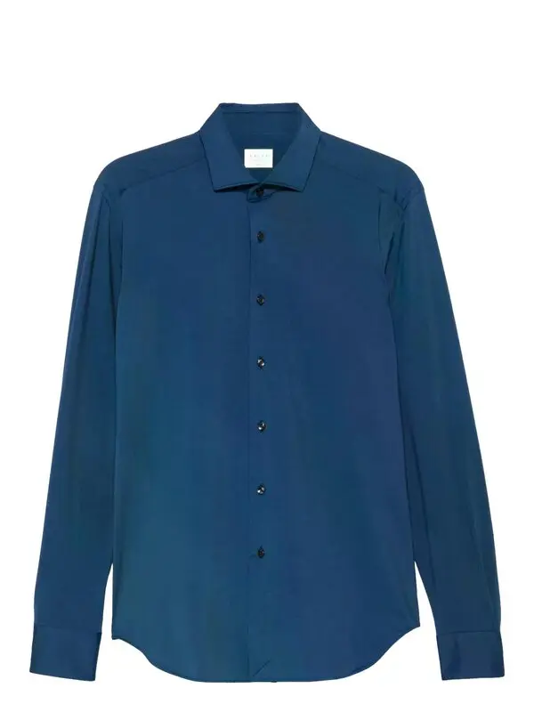 XACUS Geometric-print Shirt - Blue