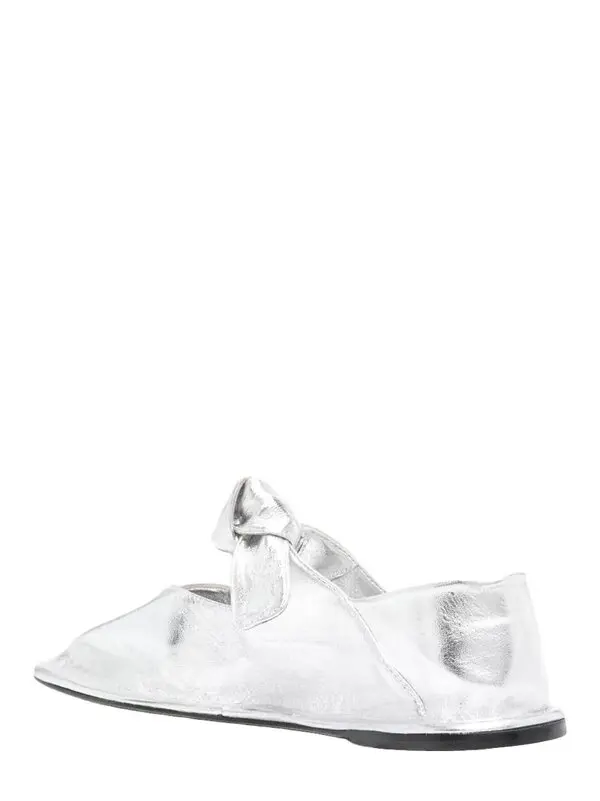 Hereu Llasada Metallic Ballerina Shoes - Silver