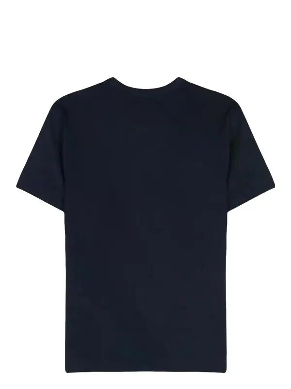 Play Comme Des Garcon Heart Patch Cotton T-shirt - Blue