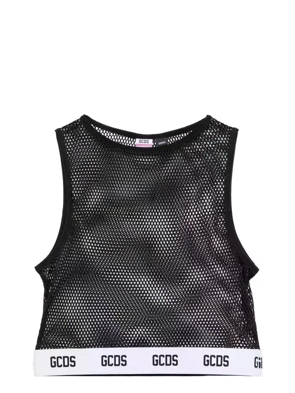 Gcds Essentials Net Top - Black