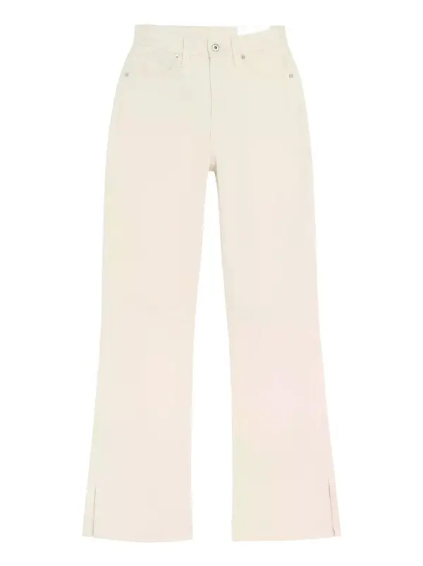 Axel Arigato Ryder Flared Jeans In Ecru Cotton - Neutrals