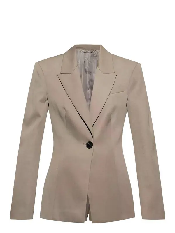 Attico Single-breasted Blazer - Neutrals