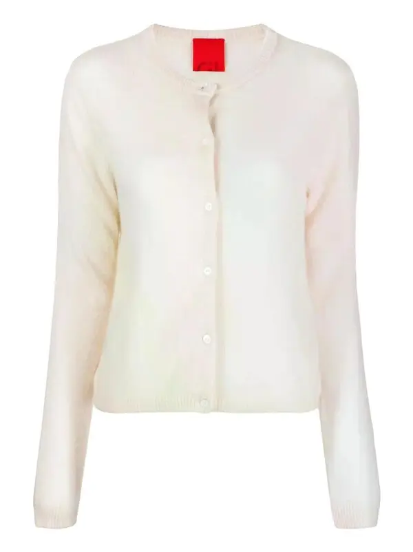 Cashmere In Love Faye Fine-knit Cardigan - White