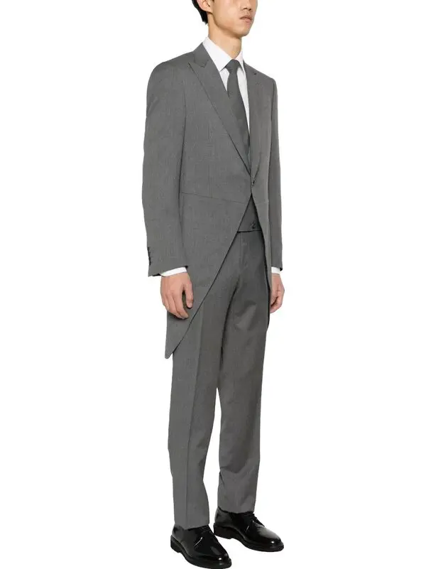 Canali Single-breasted Wool Suit - Grey