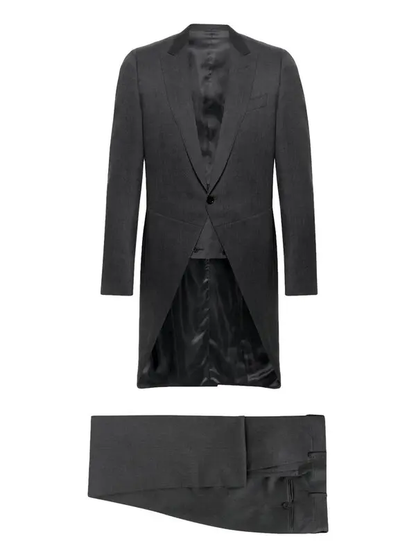 Canali Single-breasted Wool Suit - Grey