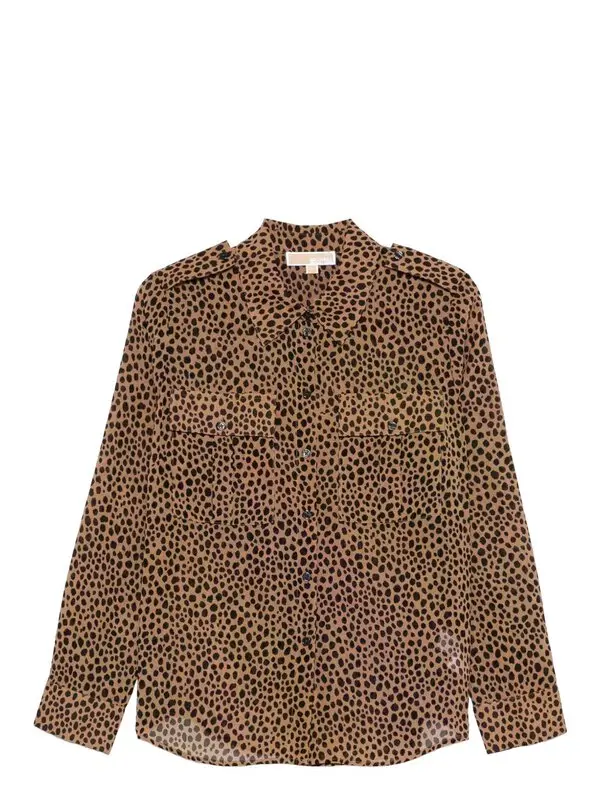 Michael Kors Animal Print Shirt - Neutrals