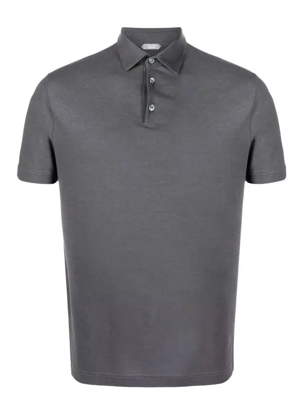 ZANONE Ice Cotton Polo Shirt - Grey