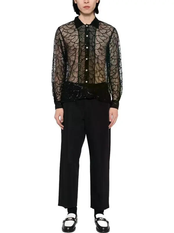 BODE Pewter Shoal Shirt - Black