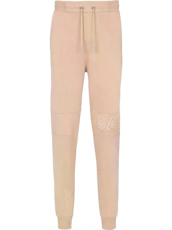 Balmain Embossed Logo Track Pants - Neutrals