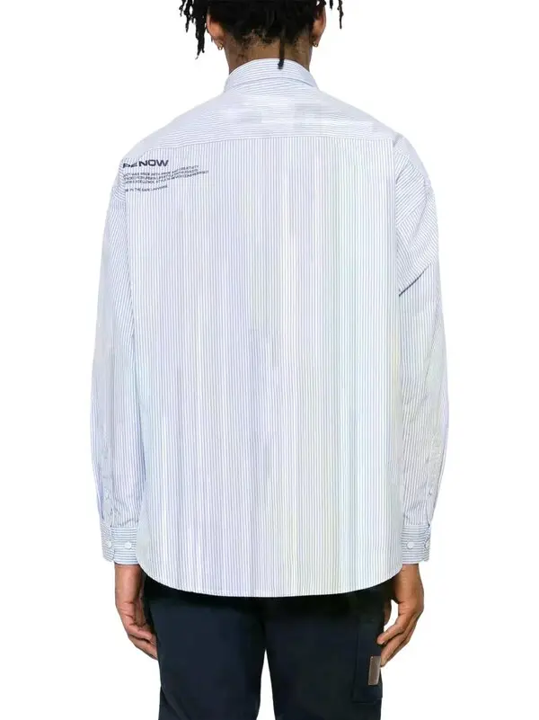 AAPE BY *A BATHING APE Aapenow Moonface-logo Checked Shirt - Blue