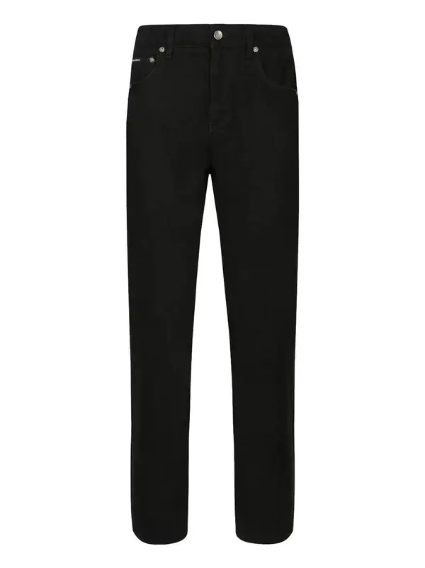 Dolce & Gabbana Low-rise Boyfriend Jeans - Black