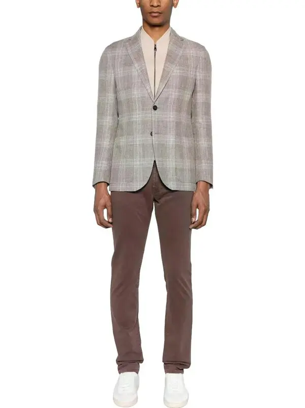 Corneliani Layered Single-breasted Blazer - Brown
