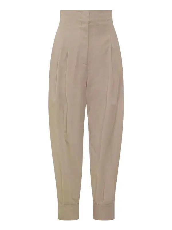 Philosophy Di Lorenzo Serafini Taupe Voile Trousers - Neutrals