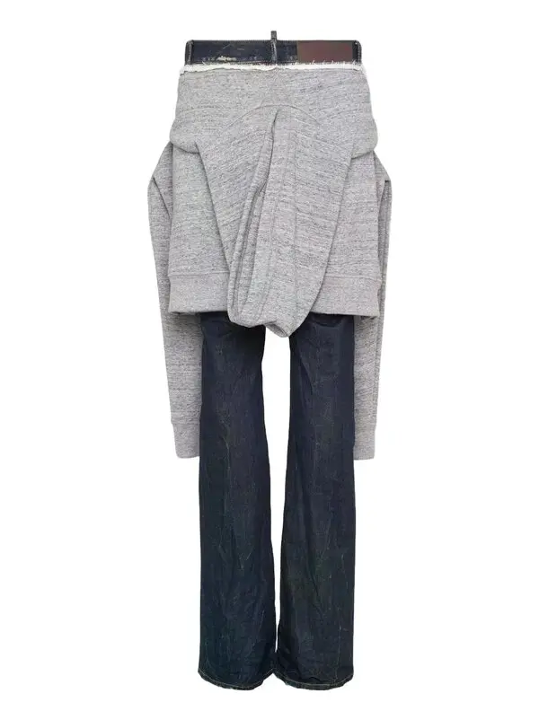 Dsquared2 Layered Cotton Denim Jeans - Blue