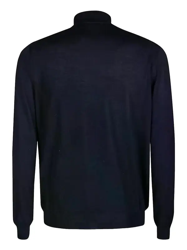 Malo Mock-neck Sweater - Blue